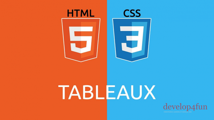 Tableaux HTML : les notions de base - Develop4fun Programmation Web